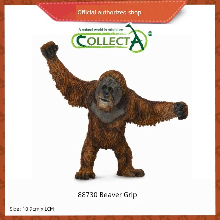 CollectA 88730 Модель красного обезьяны пластиковый звериный фурнитур 1:12 масштаб детальный подлинный