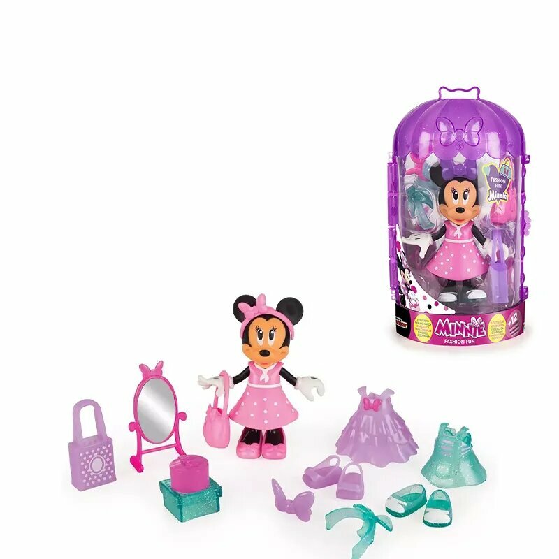 IMC Toys Disney Minnie Fashion Fun / Забавная фигурка Минни Маус с аксессуарами. Для детей от 6 лет.