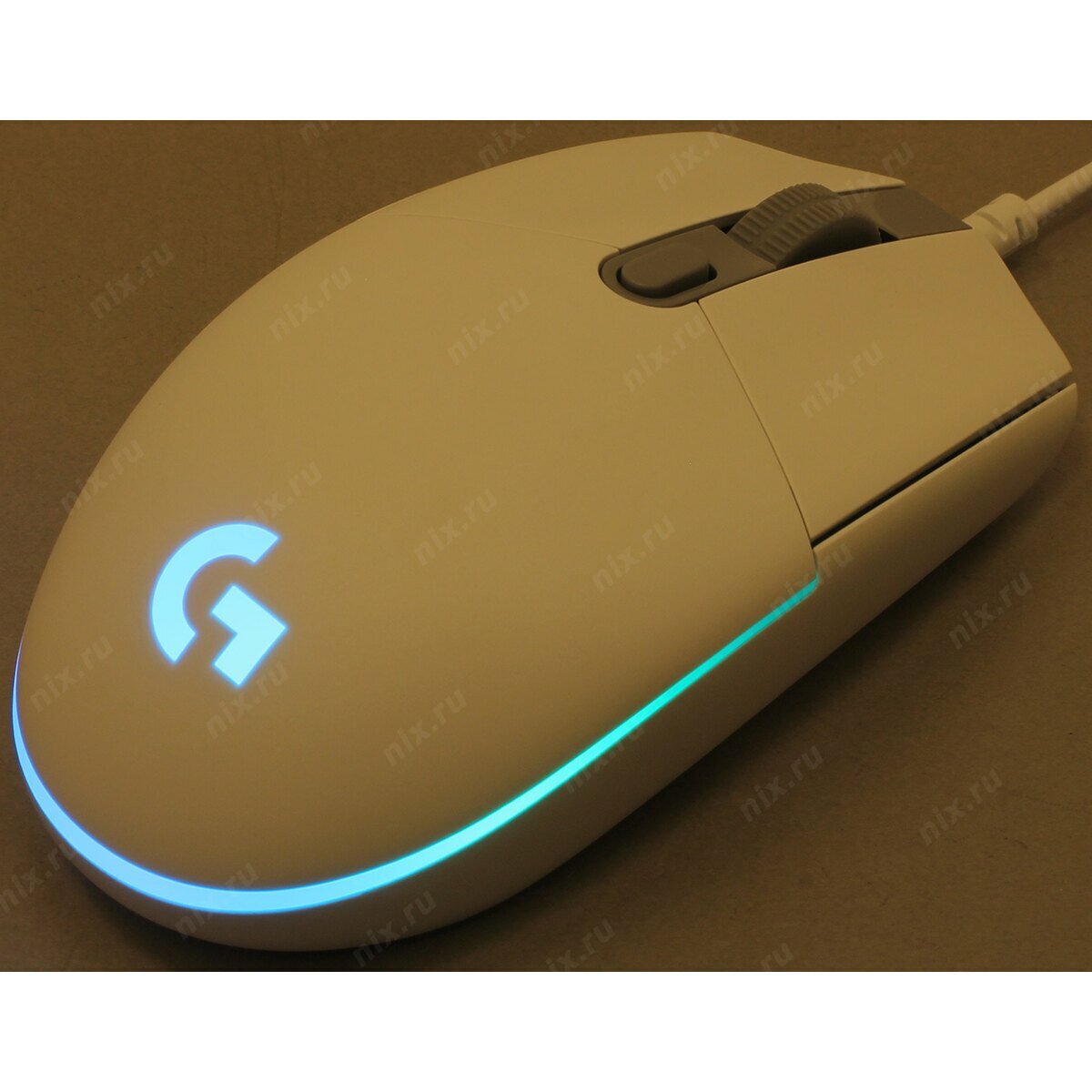 Logitech G102 LIGHTSYNC White Mouse 910-005824/910-005809 (RTL) USB 6btn+Roll — фото 1