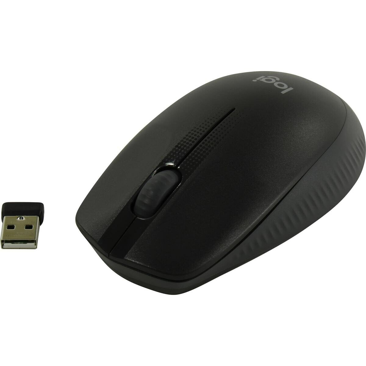 Logitech Wireless Mouse M190 Charcoal 910-005905/910-005902/910-005923 (RTL) USB 3btn+Roll, беспроводная — фото 1