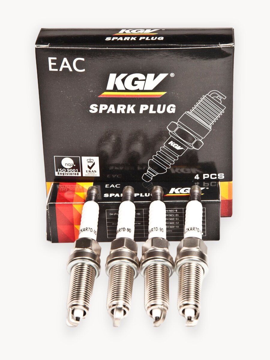 Свечи зажигания KGV LZKAR7D-9 Largus FL, GrantaFL дв. В-11182 RENAULT под ключ на 14 к-т 4шт