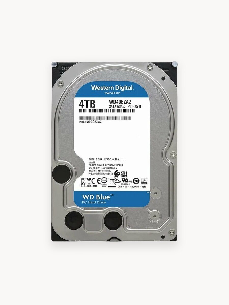 Жесткий диск Western Digital WD Blue Desktop 4 ТБ WD40EZAZ