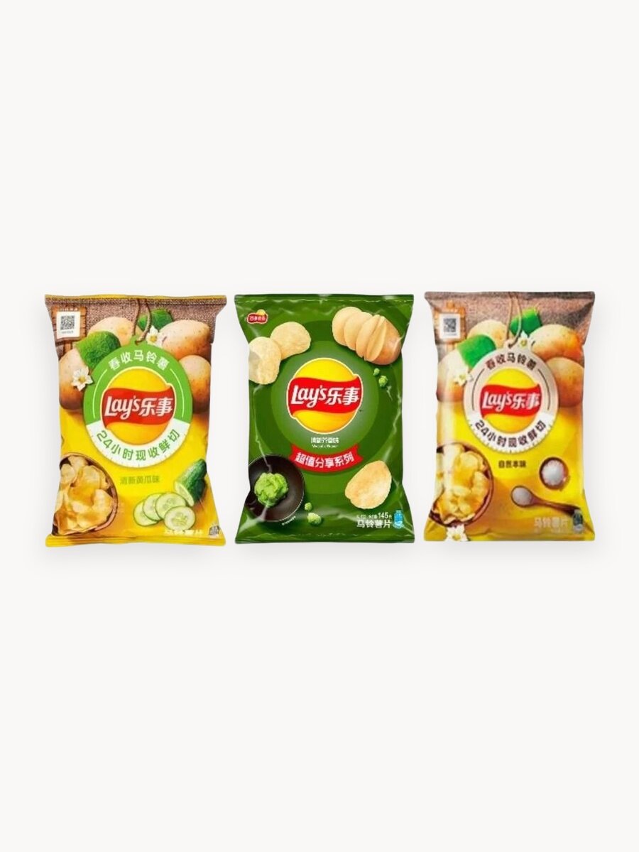 Чипсы Lays 3 вкуса