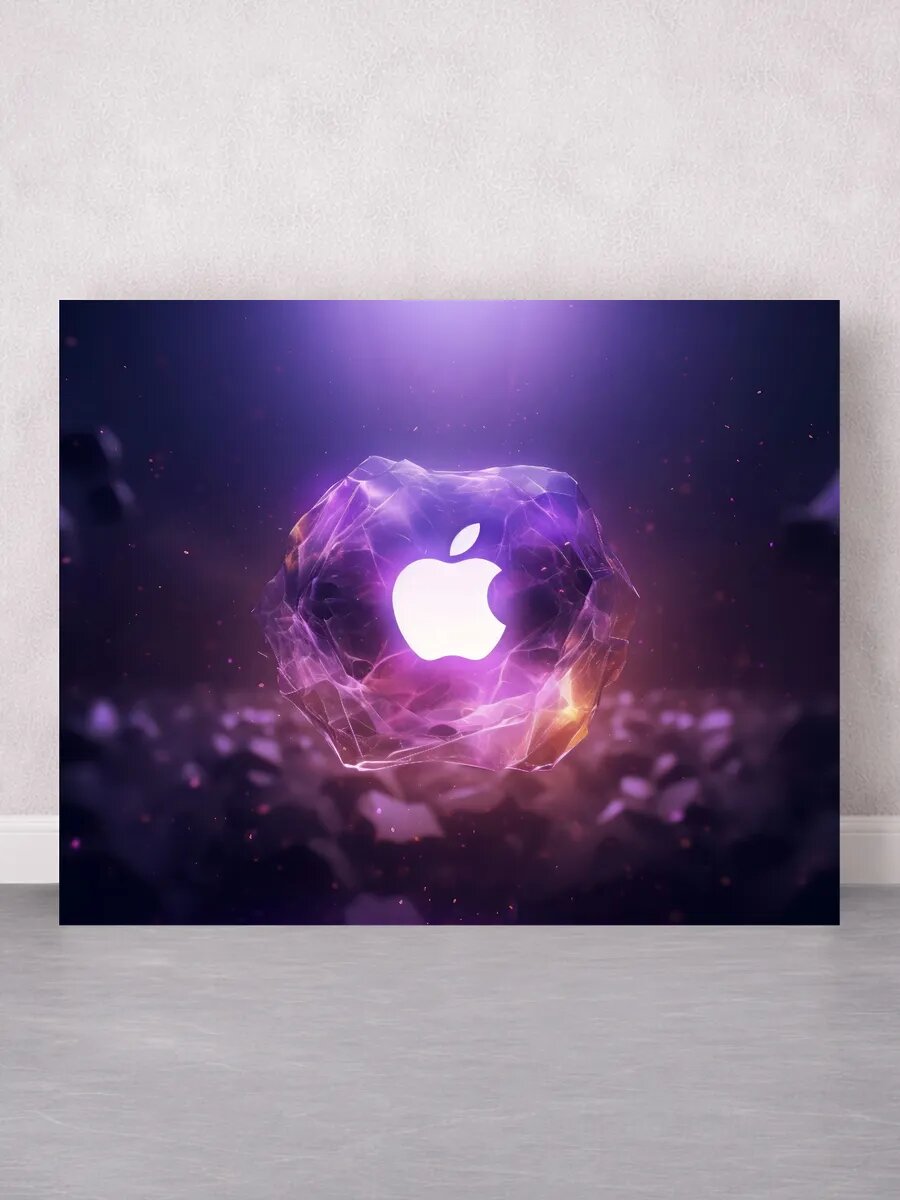 Картина на стену 50х40 см Apple