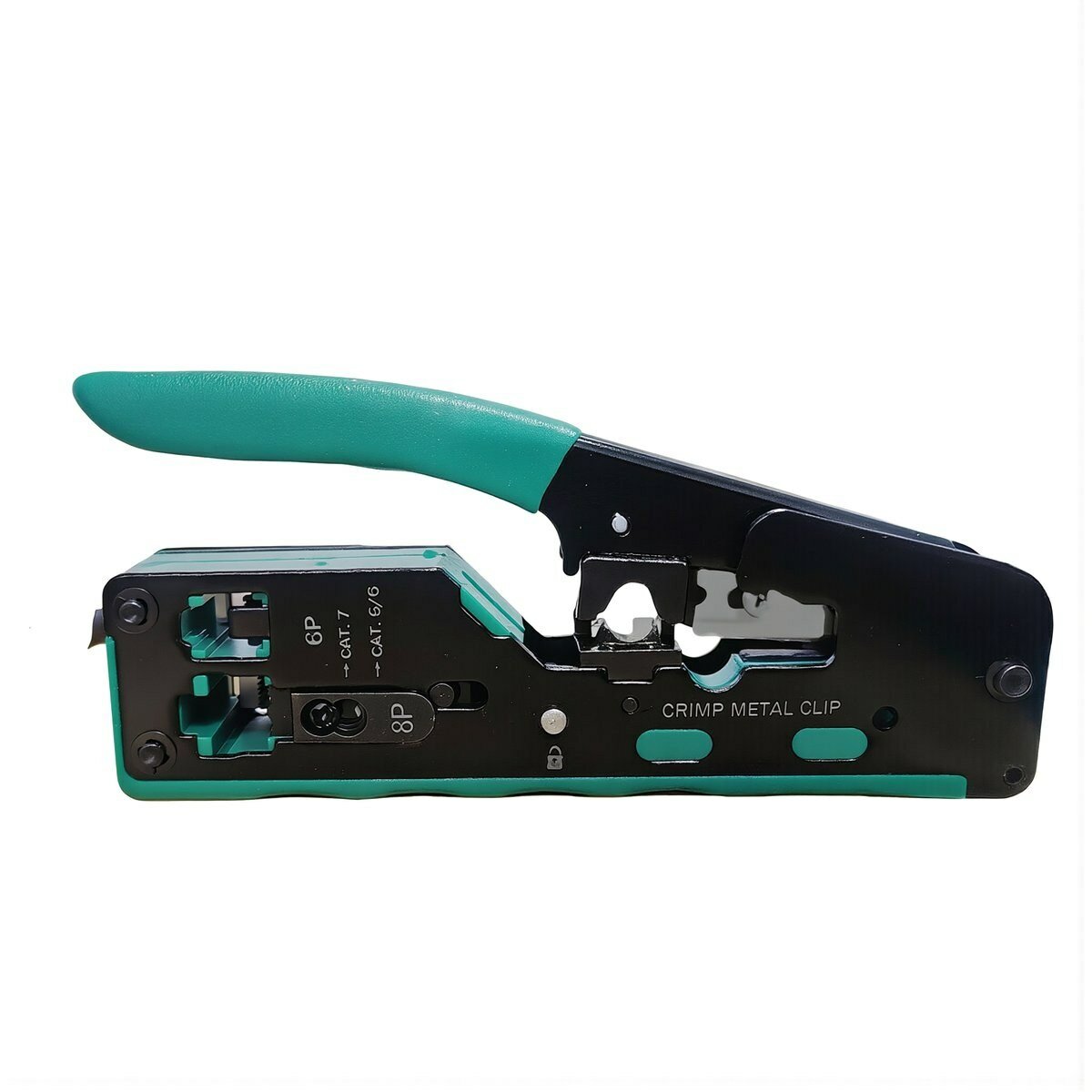 Кримпер для обжима сетевых разъемов RJ45 RJ11 6P 8P совместим с CAT5 CAT6 CAT7 для профессиональных монтажных работ в сетевых инфраструктурах