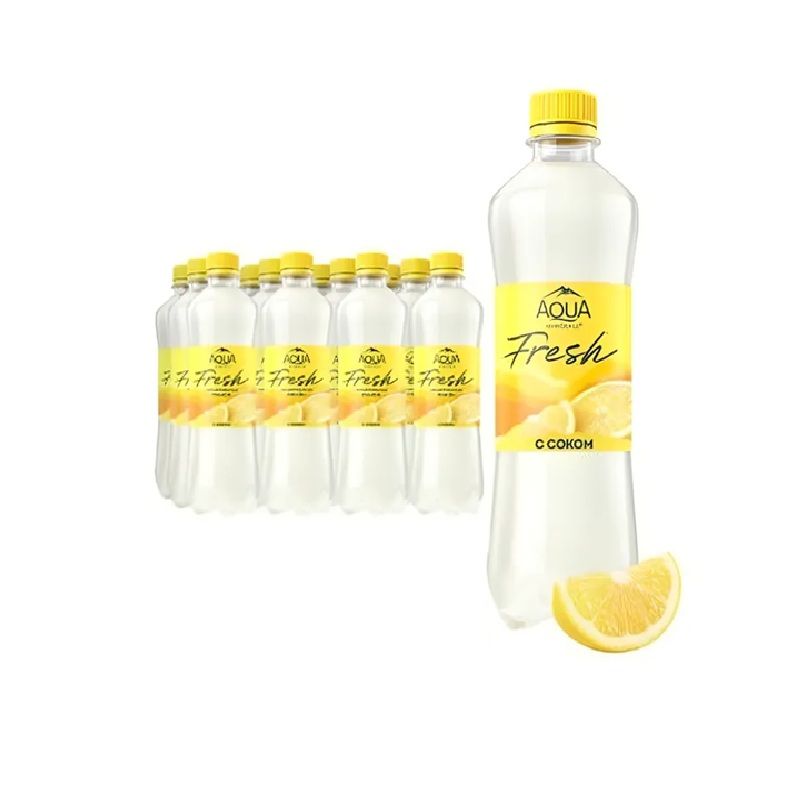 Aqua Minerale вода Fresh с соком лимона негазированная, 500 мл, 12 штук