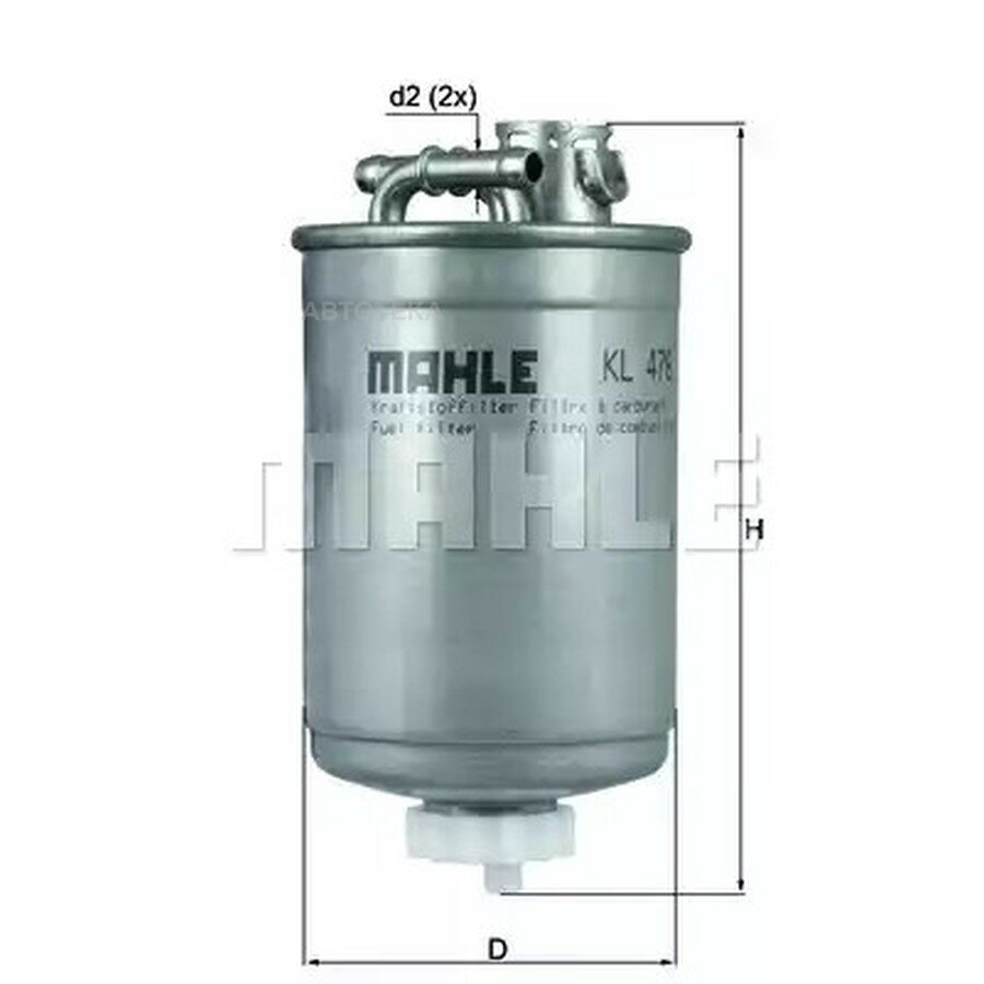 Фильтр топливный MAHLE KL476D