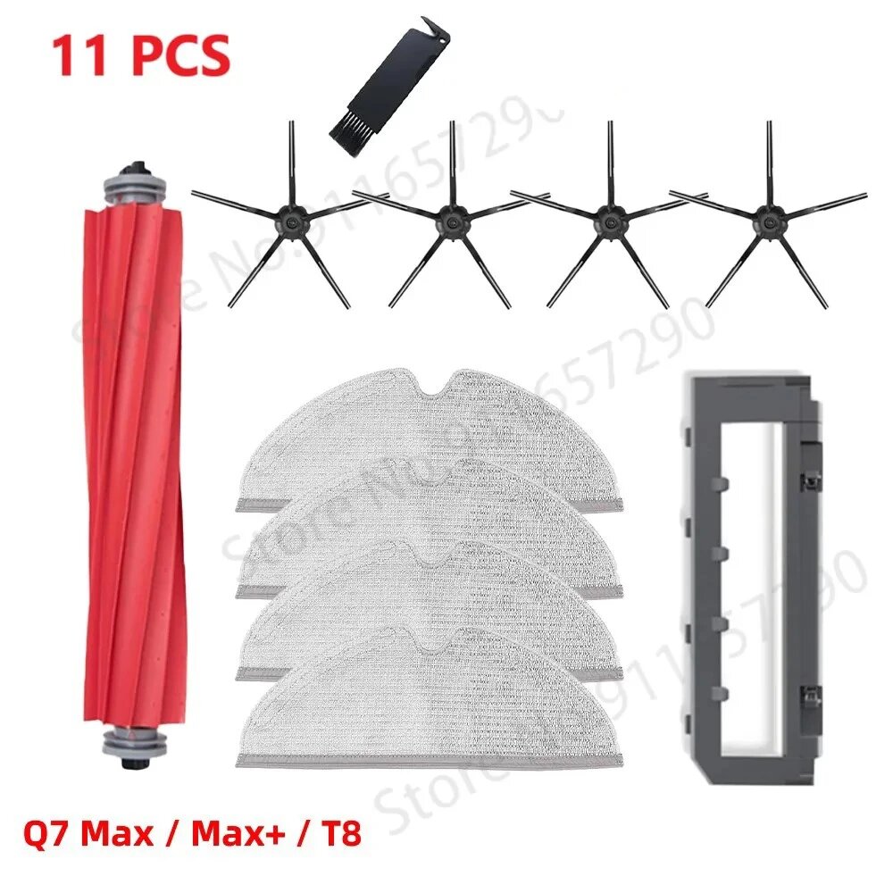 Набор запчастей Roborock Q7 Max/Max+/T8, 11 шт, Красный/Black