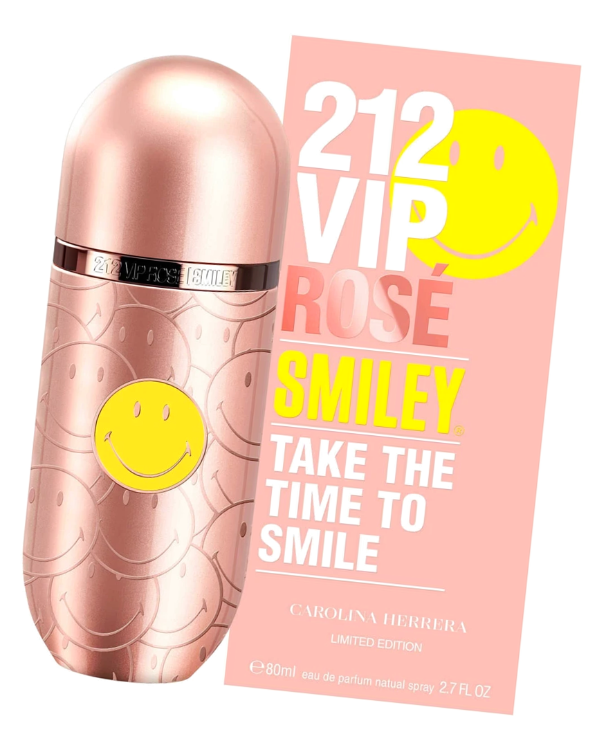 Carolina Herrera 212 VIP Rose Smiley парфюм для женщин 80 мл - Херрера 212 Вип Роуз Смайли