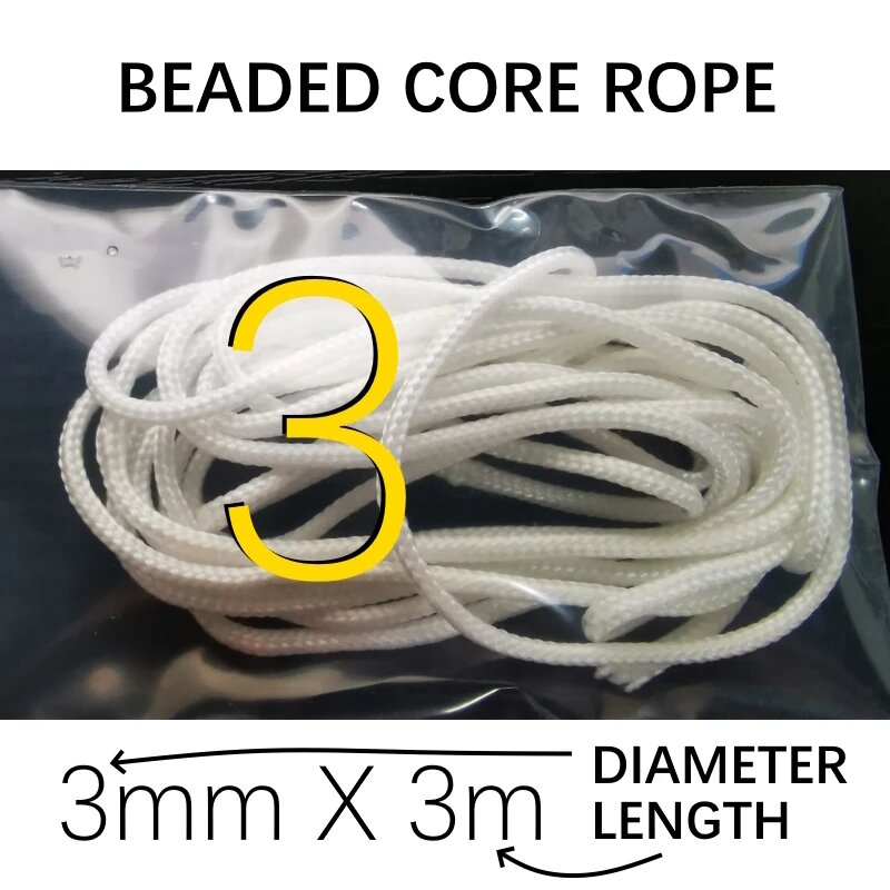 Запасная ручка для скакалки из бисера NEVERTOOLATE 3mm x 3m core rope