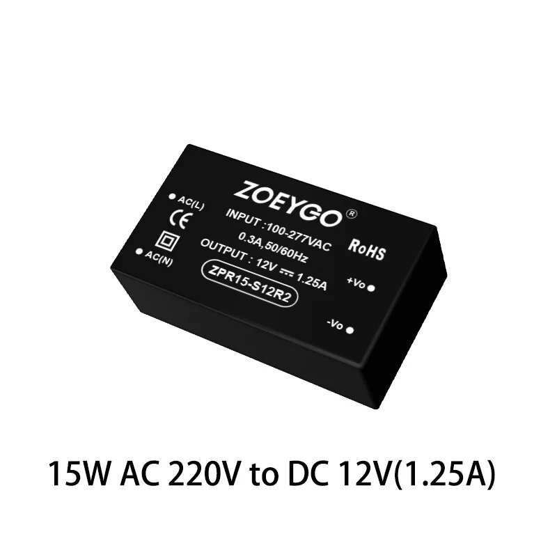 ZOEYGO ZPR15R2 импульсный источник питания 15 Вт ZPR15-S12R2