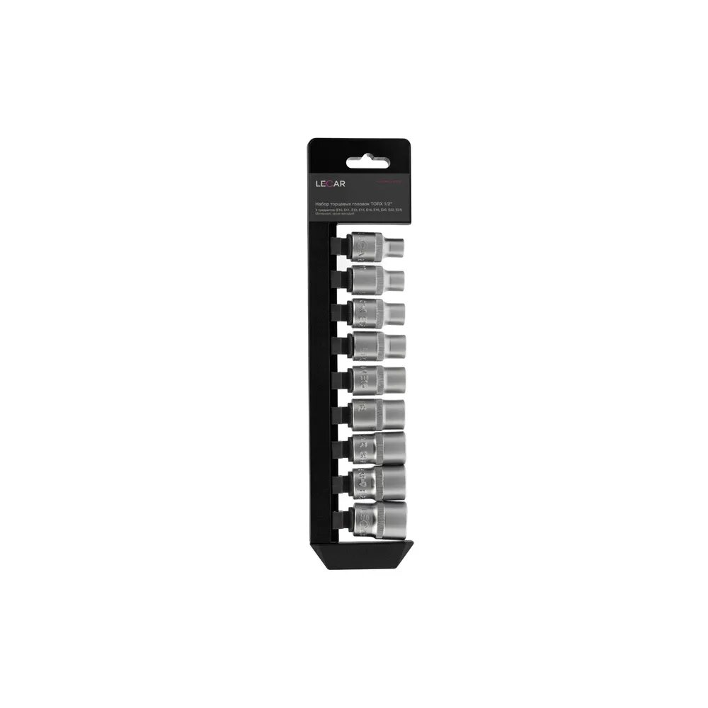 Набор торцевых головок торкс TORX 1/2" (9 предметов)