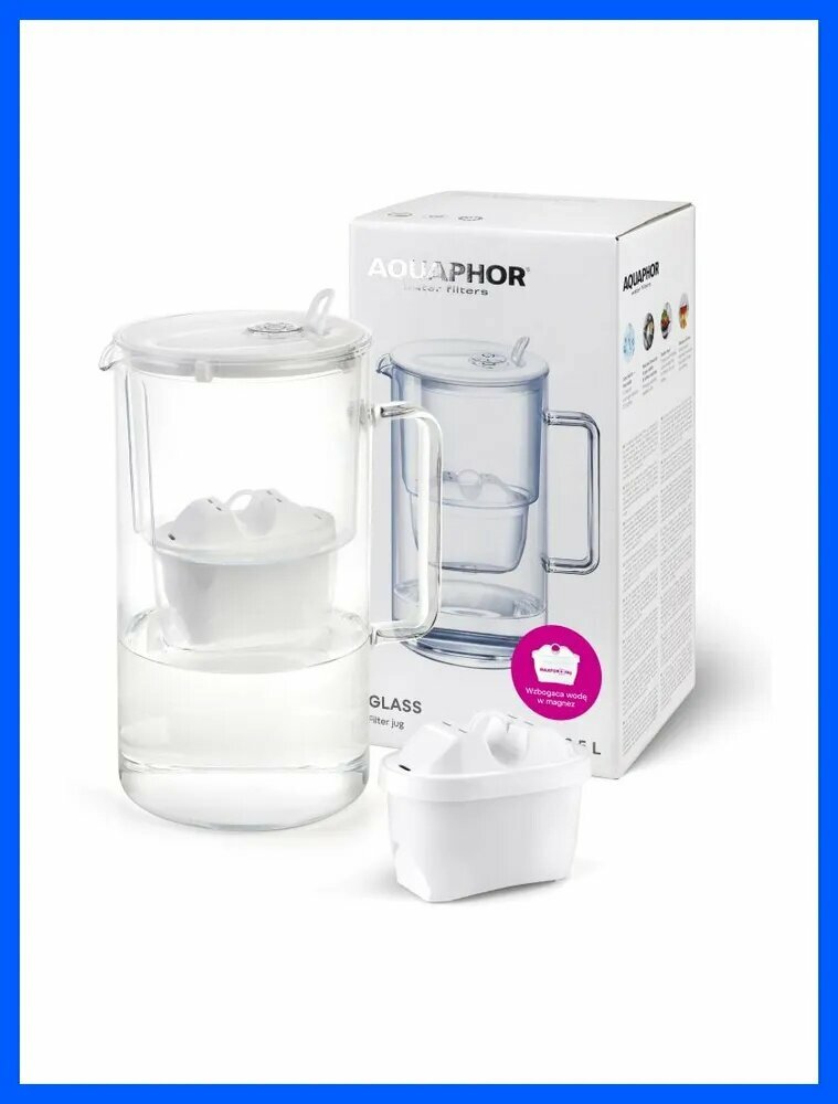 KNOW EASY-Кувшин-фильтр AQUAPHOR Glass 2,5 л картридж Maxfor MG