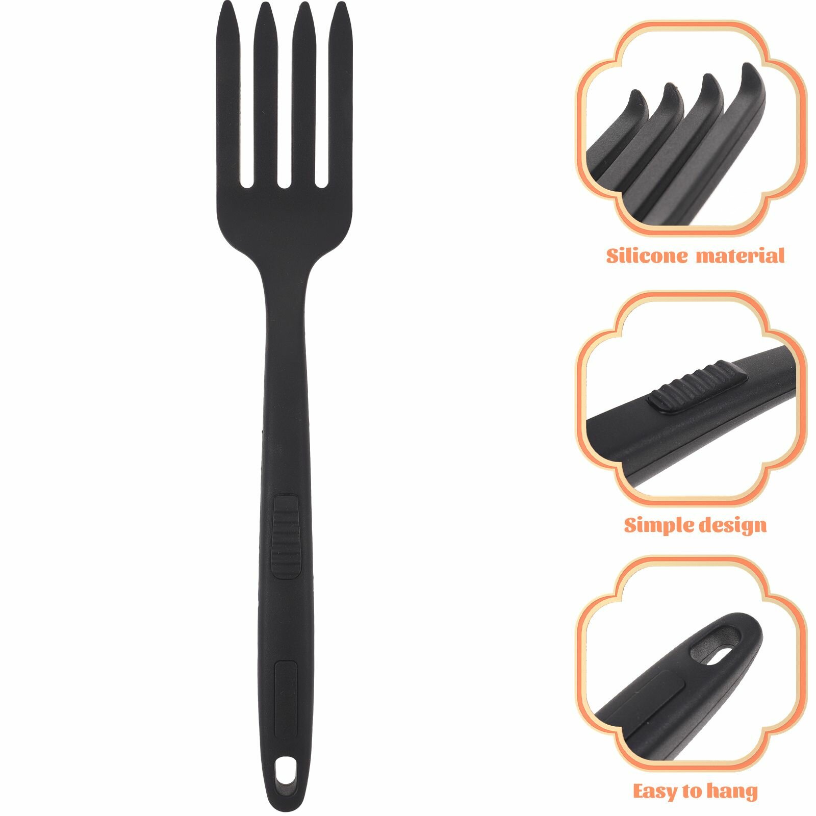 Силиконовая Вилка Для Макарон, Сервировка И Приготовление, 1 Набор