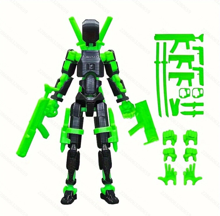 Кукла Lucky 13 с многосуставным механизмом, подвижная, 3D-печатная игрушка, 3-го поколения, DIY