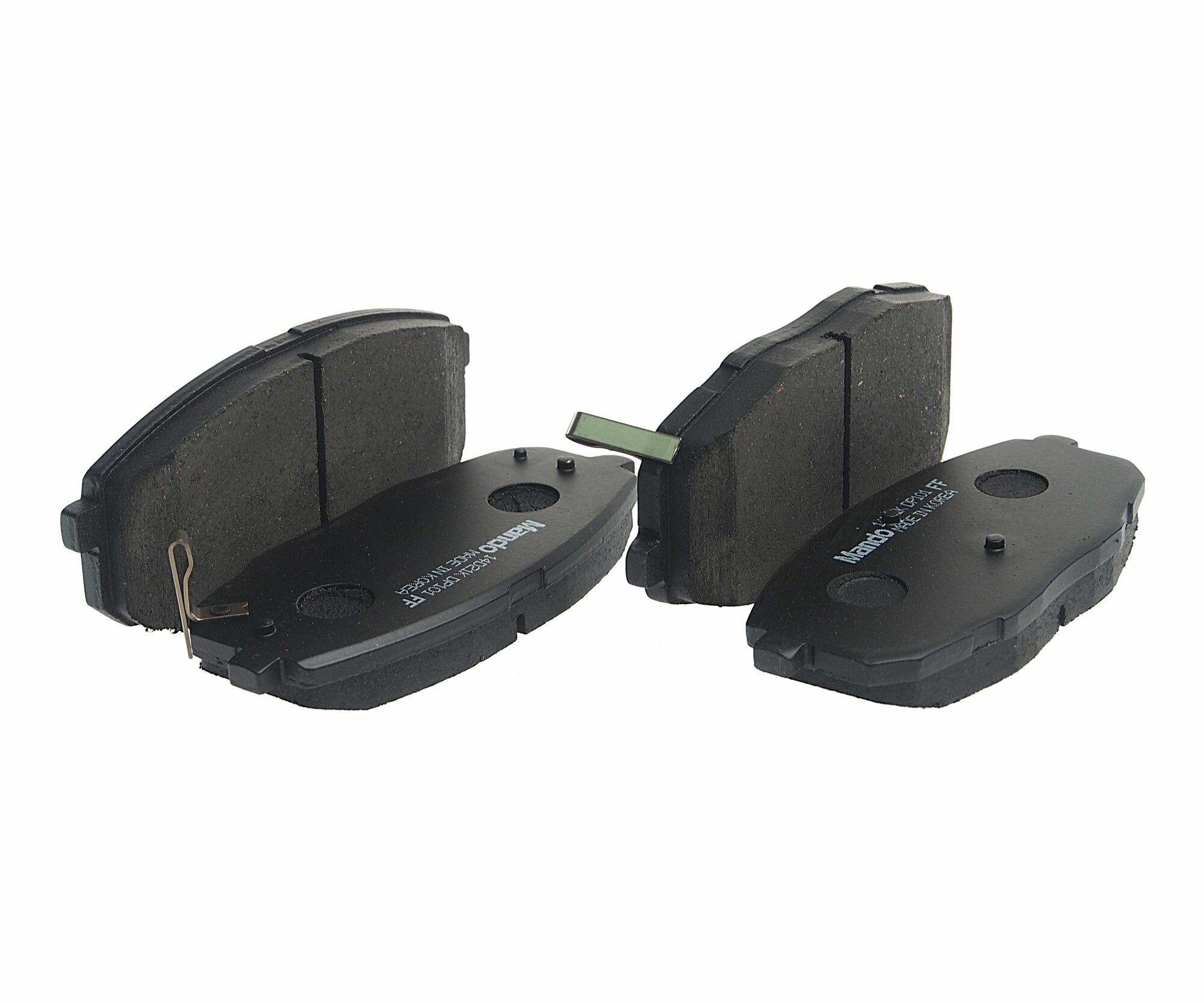 Колодки тормозные передние (4шт.) (без отверстий) Mando Арт. MPK23 / KIA Carens, Ceed