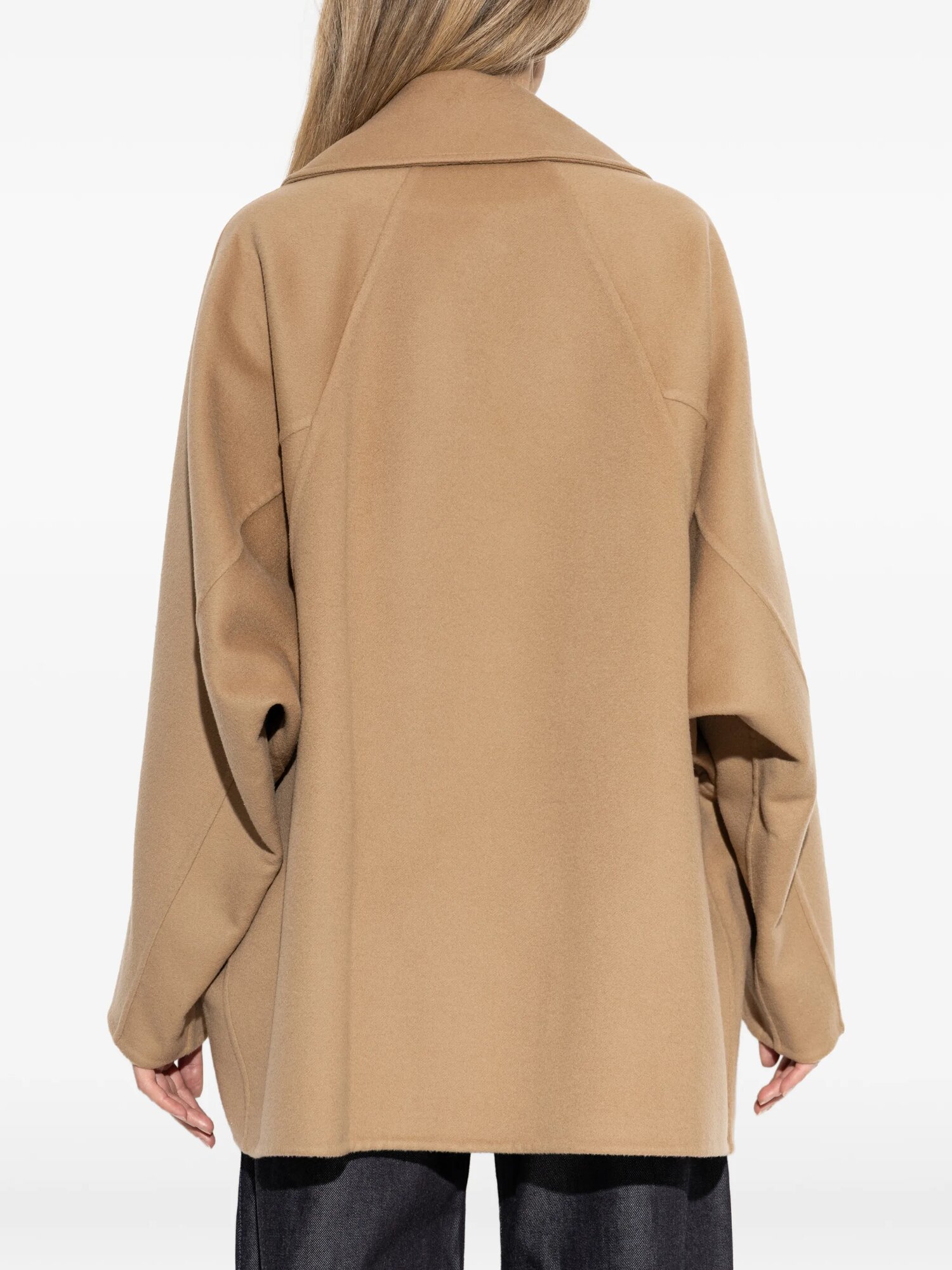 Пальто Loewe Double-breasted button coat, размер 36, коричневый — фото 1
