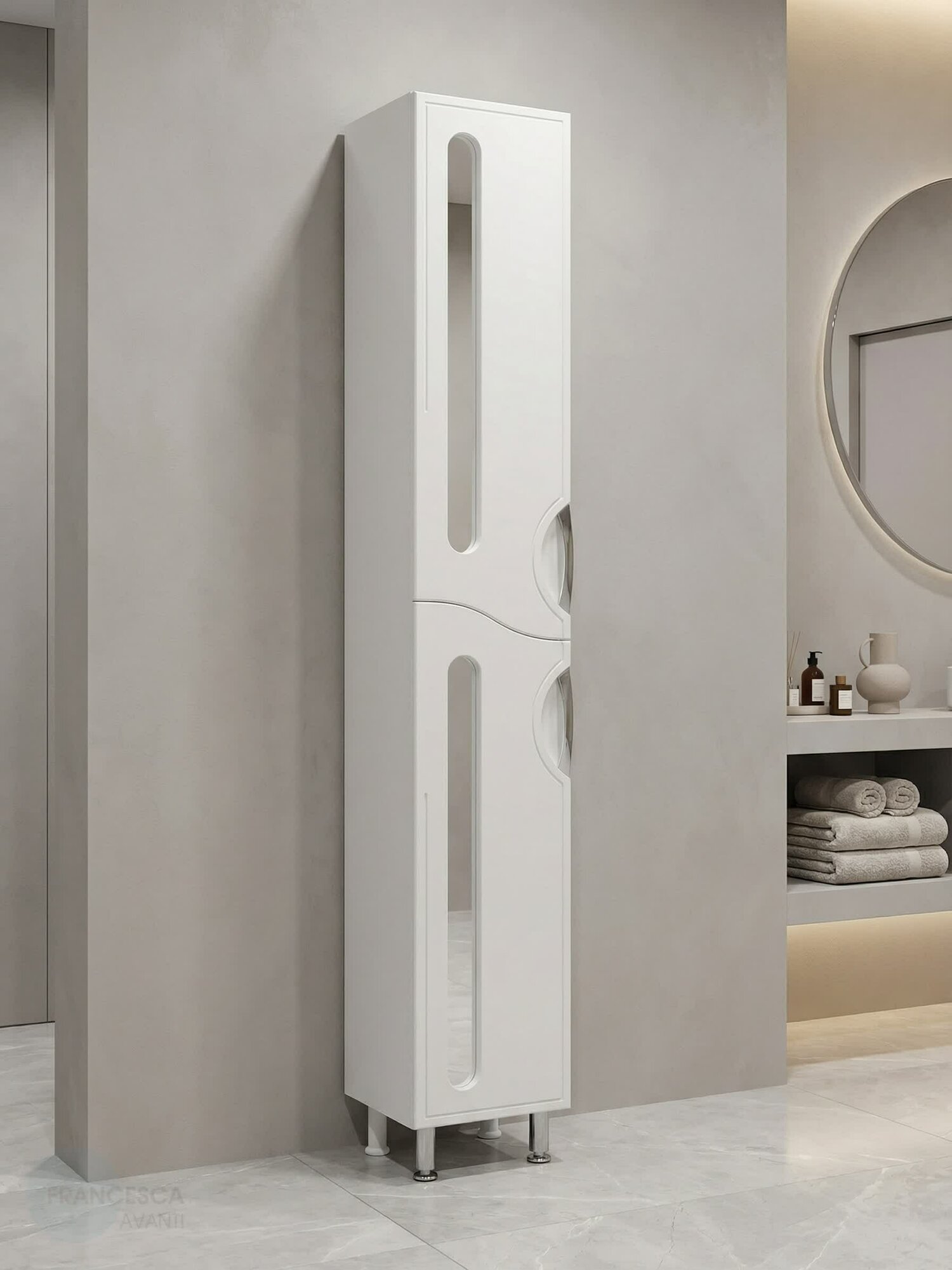 Шкаф пенал Francesca Avanti Инфинити 30, напольный, универсальный