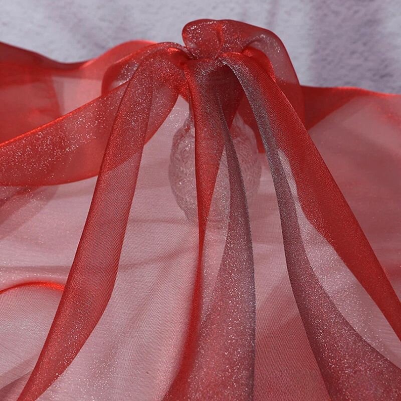 Блестящая ткань органза с пайетками "рыбья чешуя" - сверкающая жесткая ткань для свадебных платьев, вечерних нарядов, декора