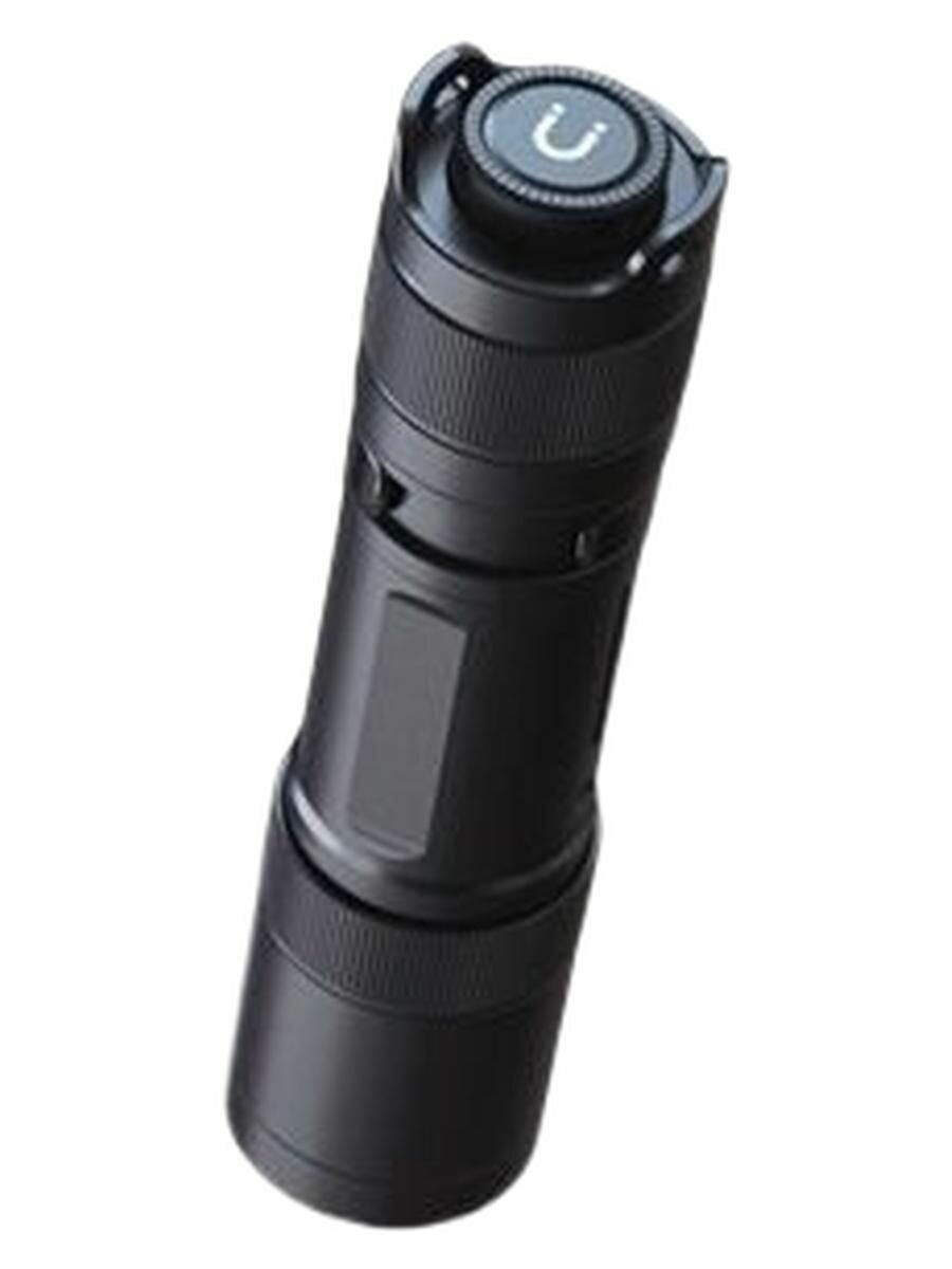 Фонарь Fenix E12, 200 люменов, питание от батарейки АА, антиабразивный HAIII, 54 г, черный — фото 1