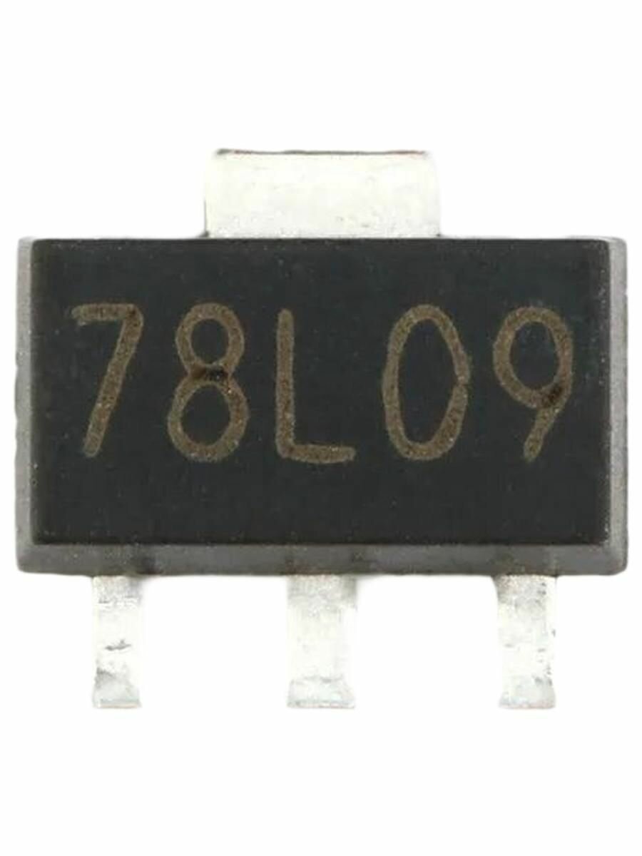 10шт 78L09, SOT-89-3 (микросхема)