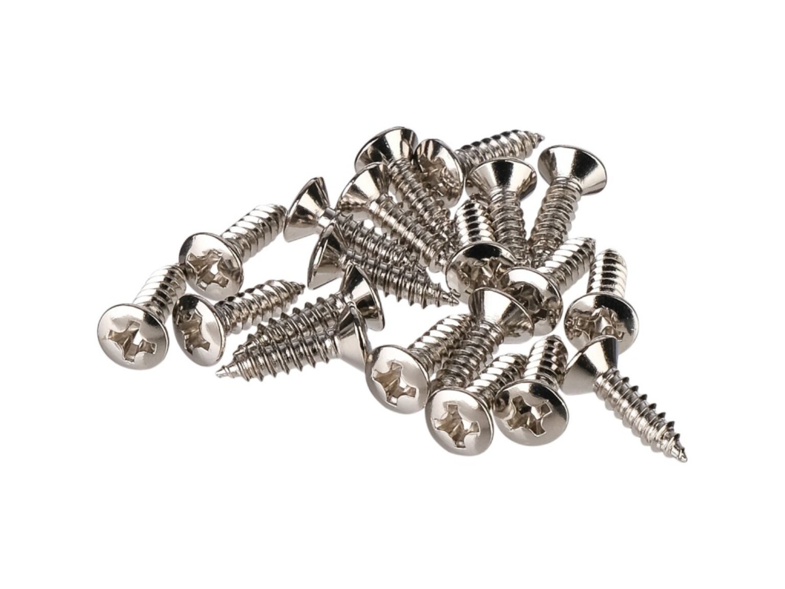 Саморезы Paxphil WO3012-CR, хромированные, сталь, 3x12 мм, 20шт