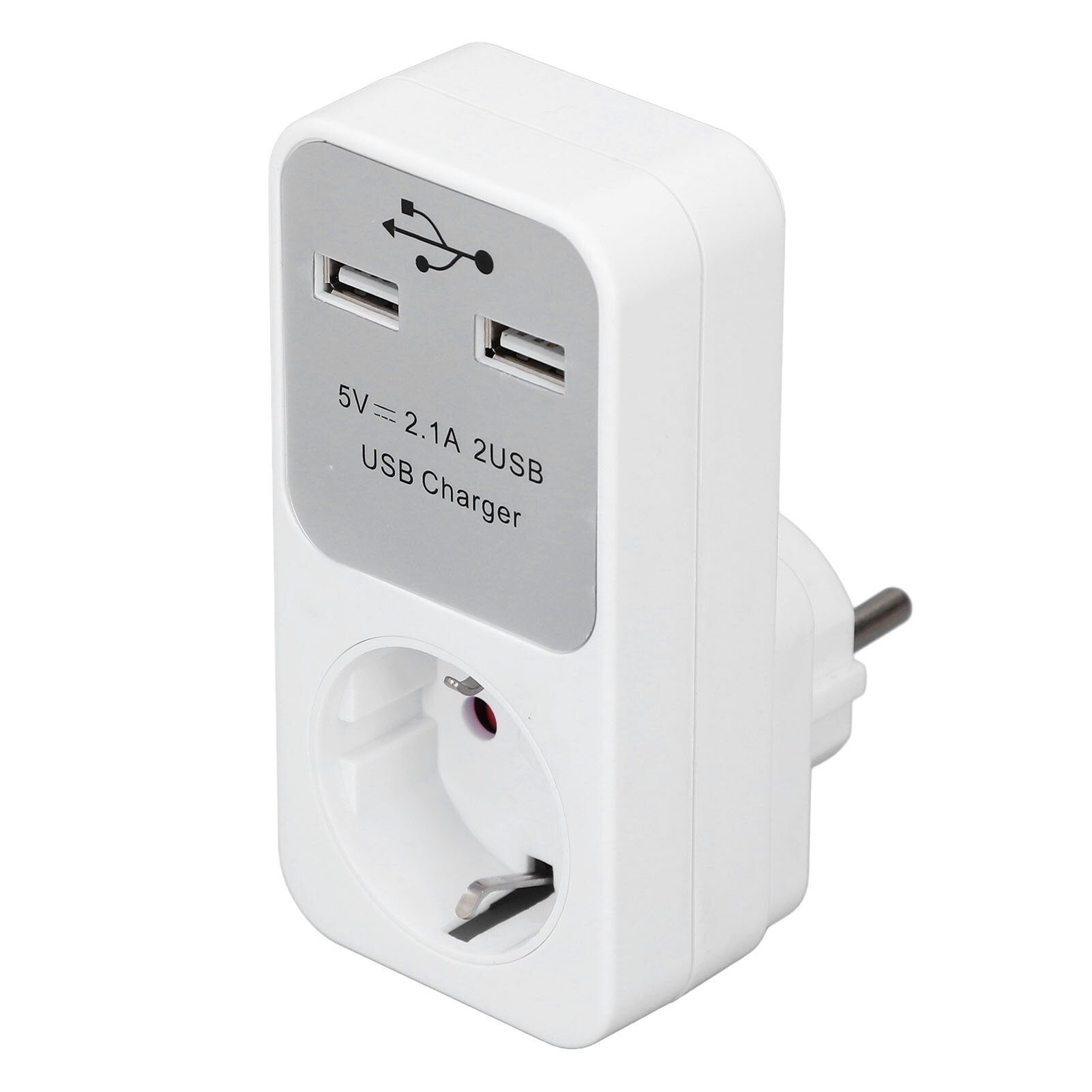 Сетевой адаптер, мощностью 16A 3680 Вт, с 2 портами USB