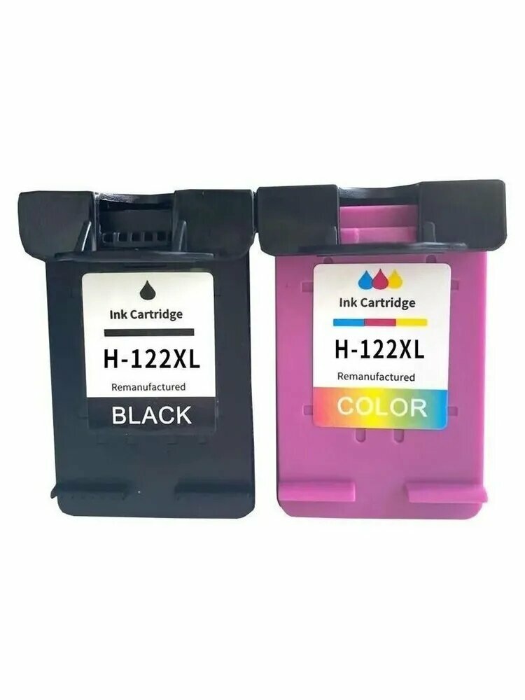 OGOUGUAN Комплект картриджей HP 122 XL, совместимый, Набор CMYK, 2 шт