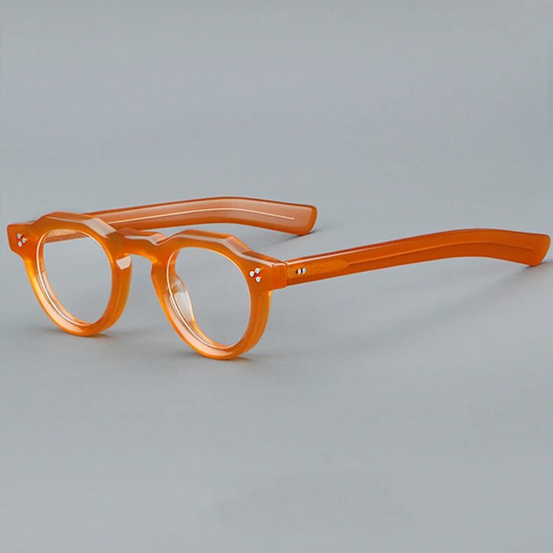 Очки CCspace Ретро Круглые Оранжевые, Myopia -250, C5Orange