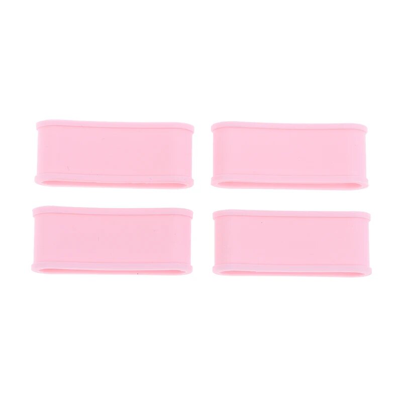 4 шт, силиконовые кольца для рукоятки теннисной ракетки Розовый, Pink