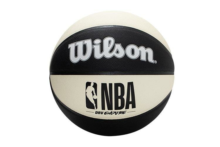 Баскетбольный мяч унисекс Wilson x NBA DRV черный белый, размер 7 стандарт NBA