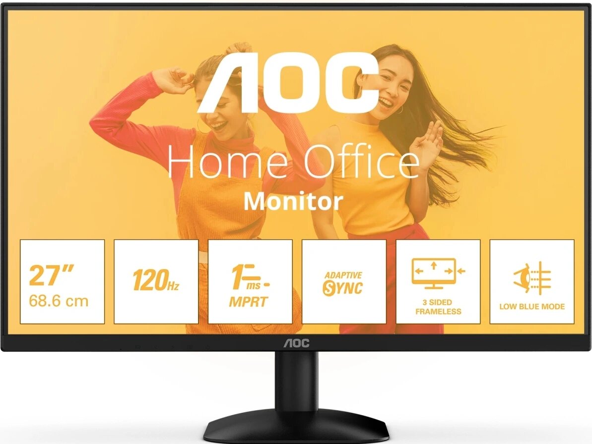 Монитор AOC 27 27B35HM черный VA LED 16:9 HDMI матовая 250cd 178гр/178гр 1920x1080 100Hz VGA FHD 3.0