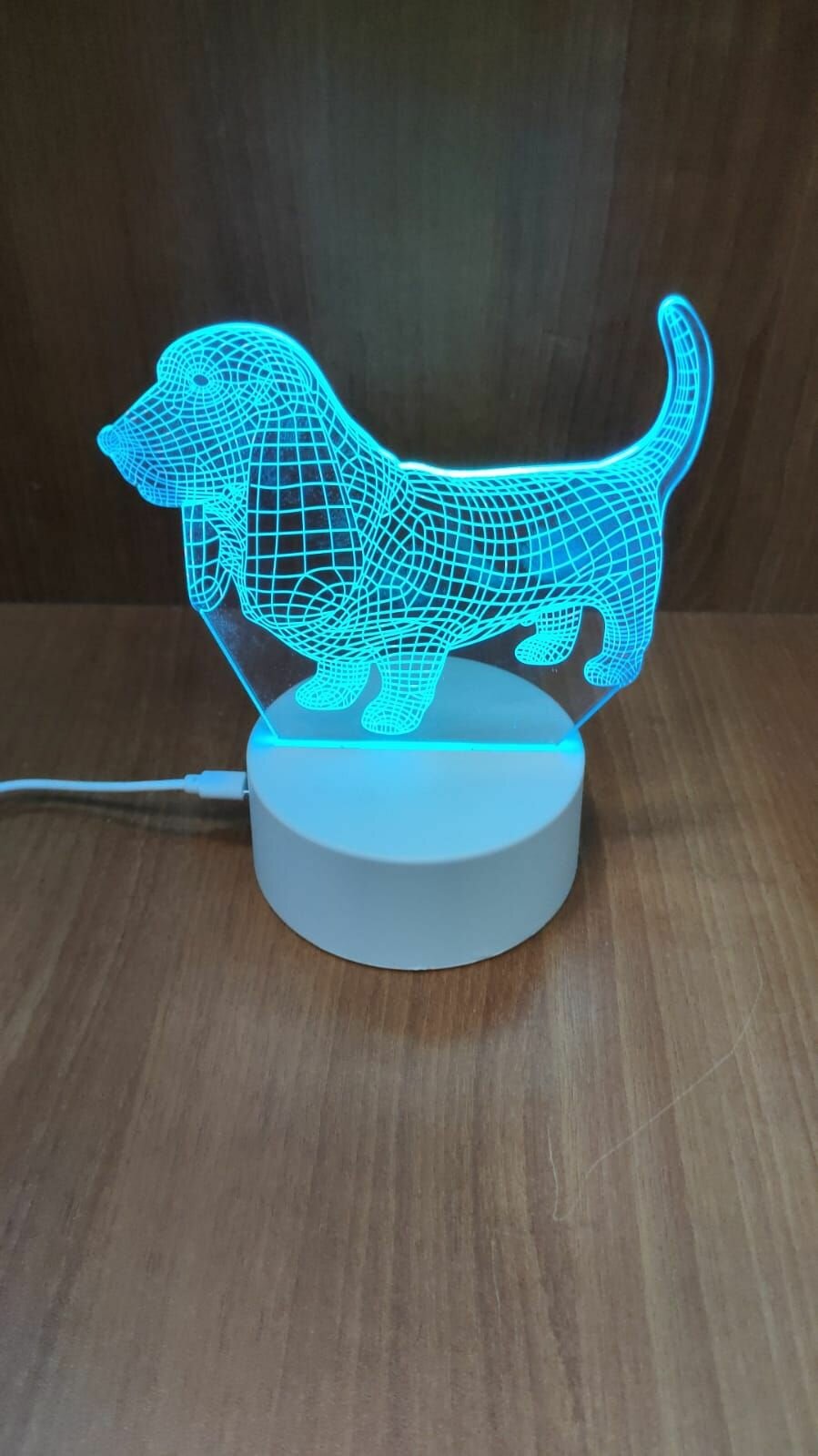 3D Светильник такса — фото 1