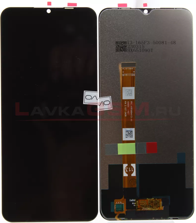 Дисплей Realme C25/Realme C25s/Oppo A56/Oppo A54s/Narzo 50A, черный, оригинал 100%