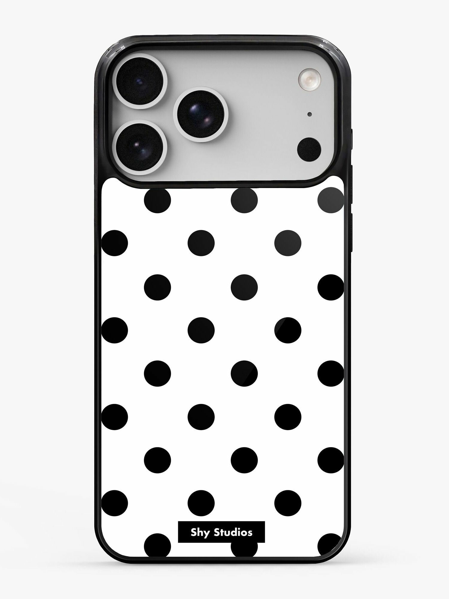 Чехол на iPhone 17 Pro Max от Shy Studios - Polka Dots White