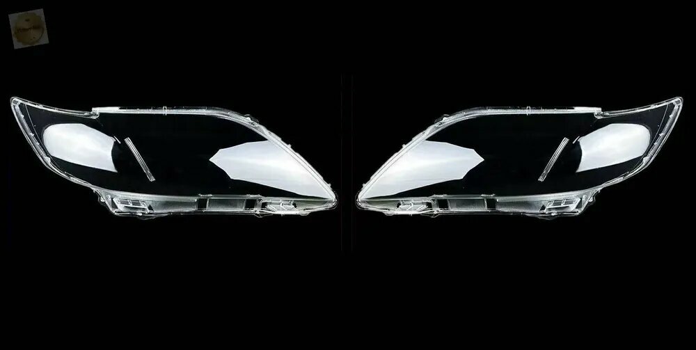 Стекло фары для Toyota Camry XV40 2006-2009, арт. KT-000/001 V, 2 шт, прозрачное