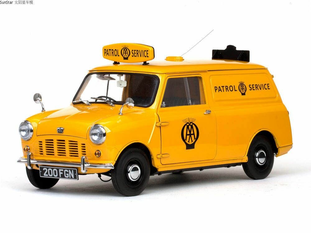 SunStar 1/12 Миниатюрная модель автомобиля Morris Mini Minor Austin 1959 года, изготовленная из литого под давлением металла