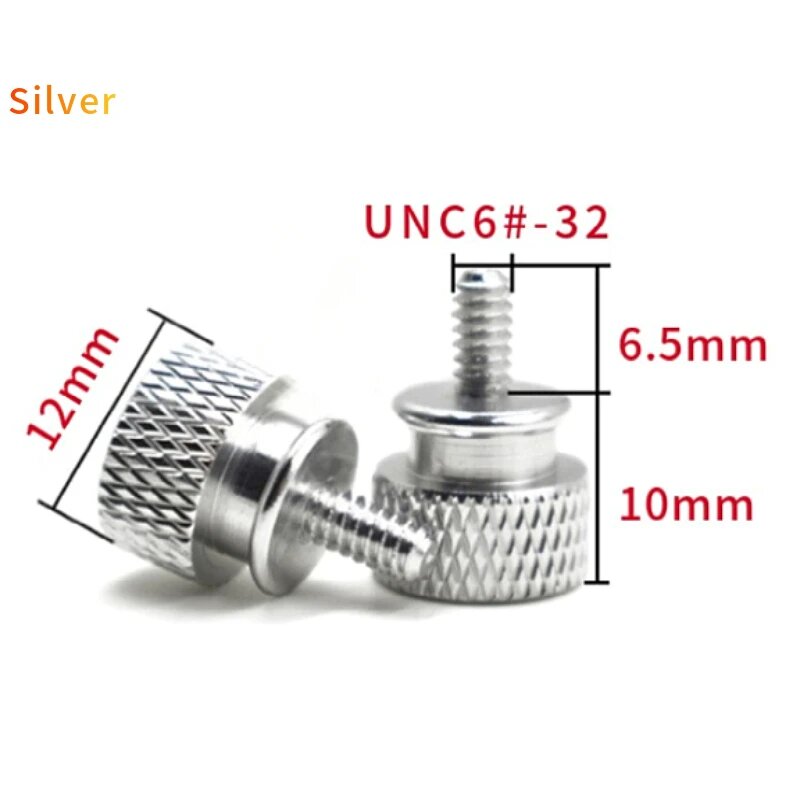 Алюминиевые ступенчатые винты UNC6 # -32x6.5/M3.5 10 шт. Silver