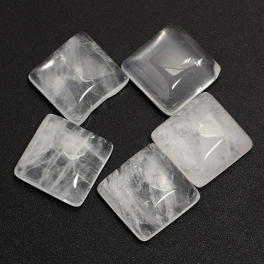 Кабошоны из натурального камня Xinyao 5 шт. white quartz