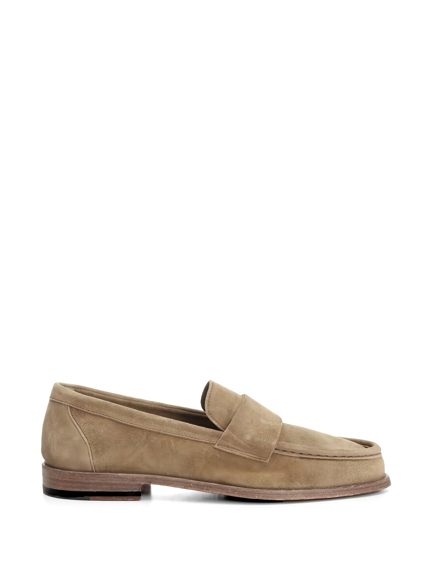Лоферы Strap-detail suede loafers