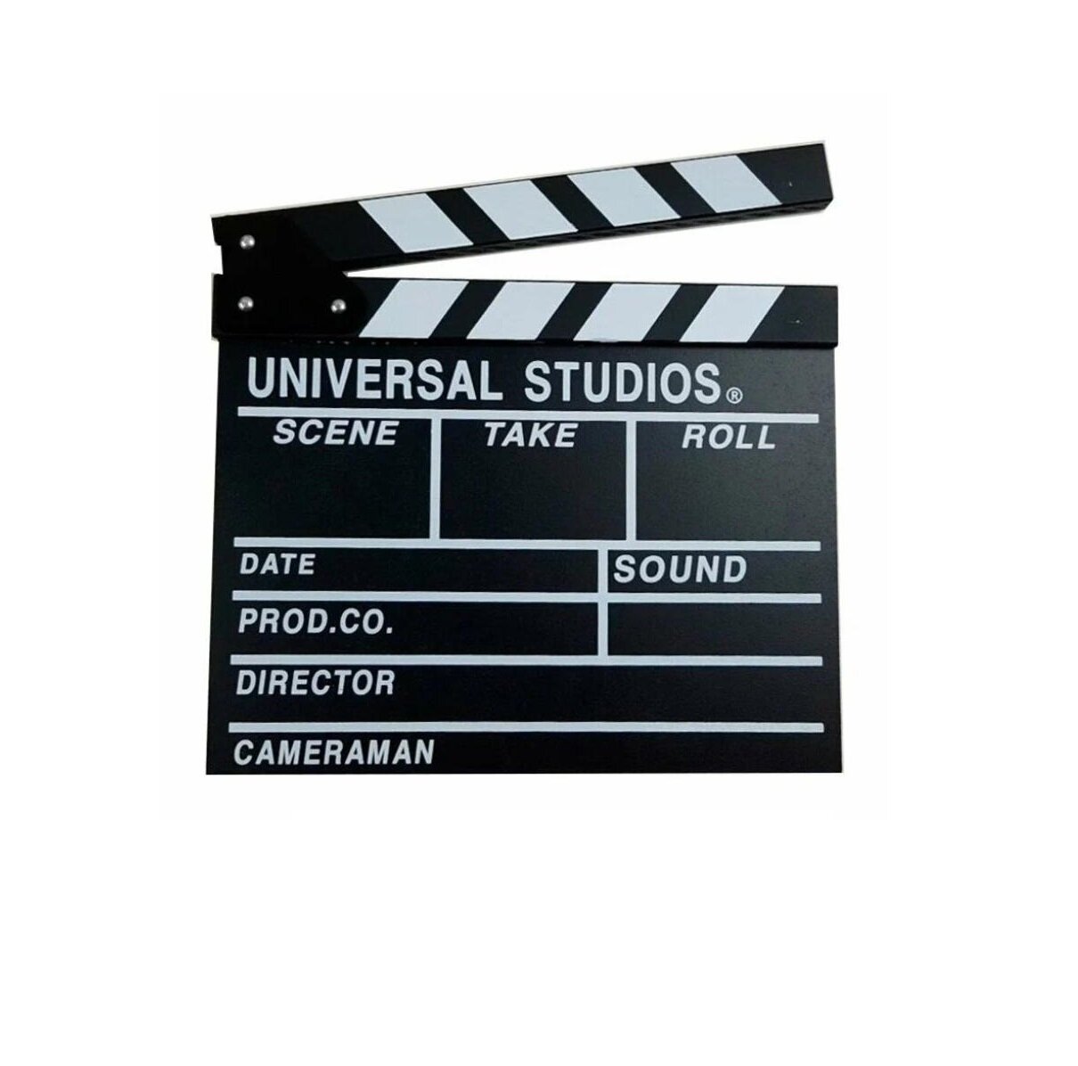 Fotokvant Clapper-2 хлопушка 20х30 см черно-белая деревянная с английским текстом (010)