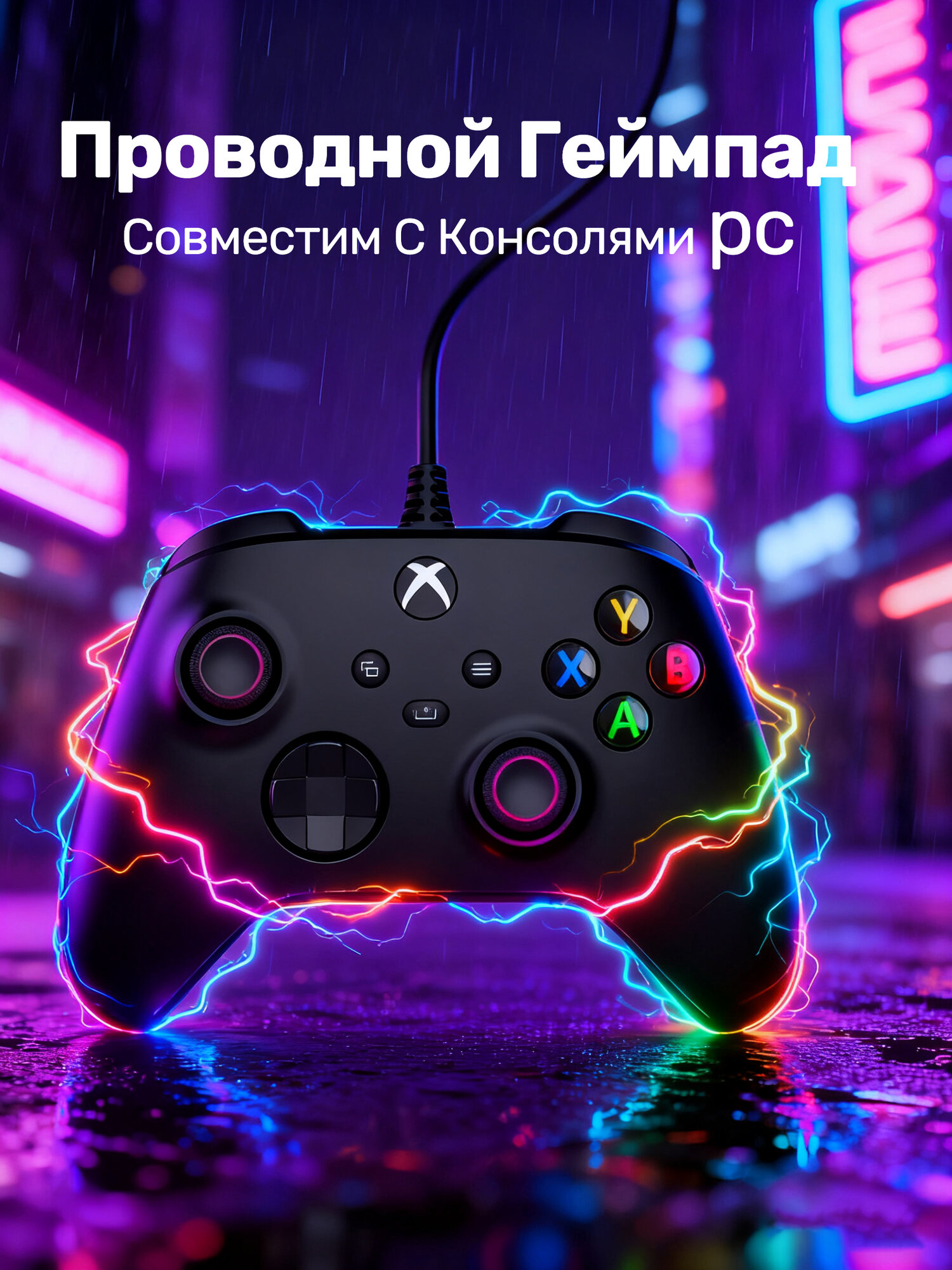 Проводной Геймпад Xbox Для ПК Windows 10/11