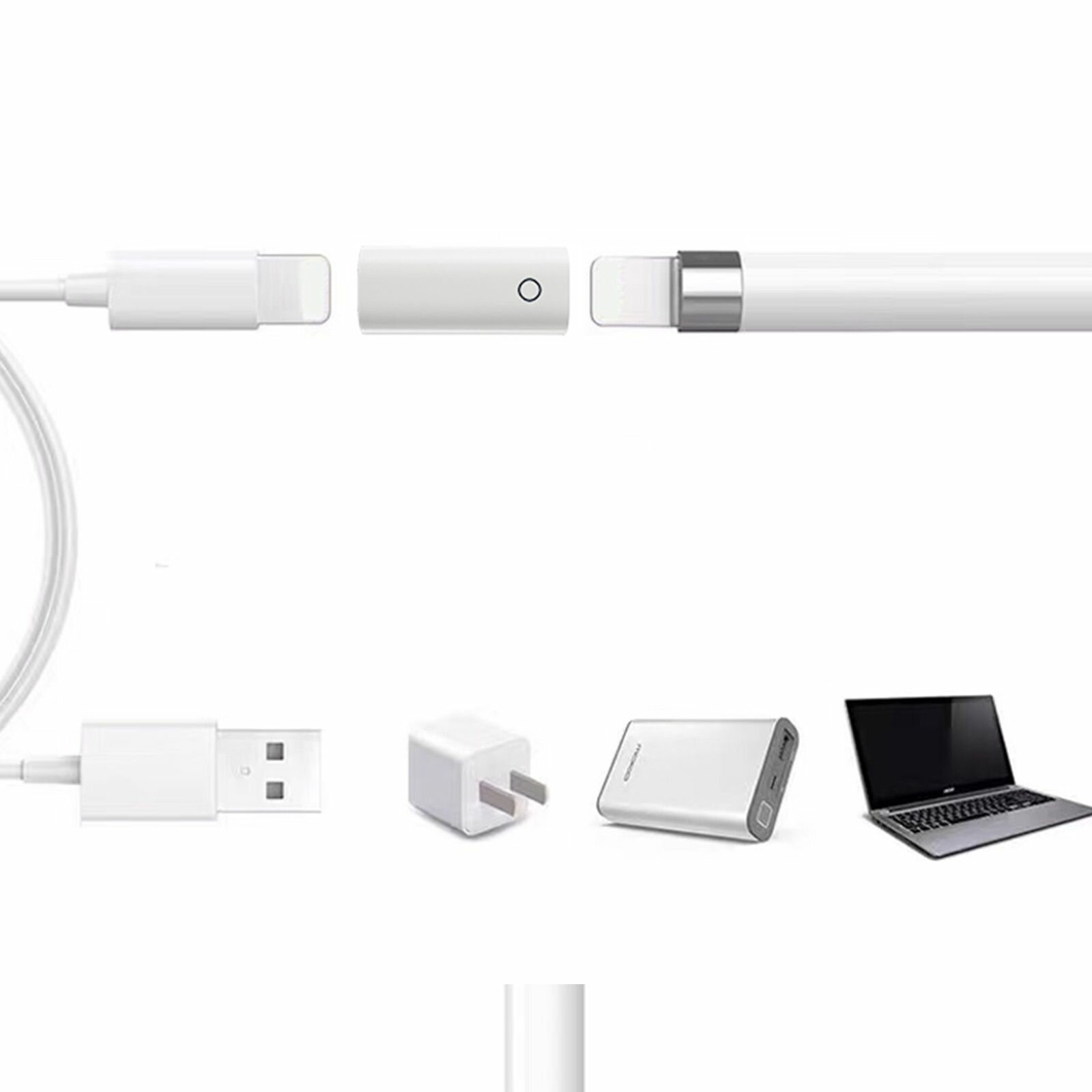 Адаптер для зарядки Apple Pencil 1 поколения