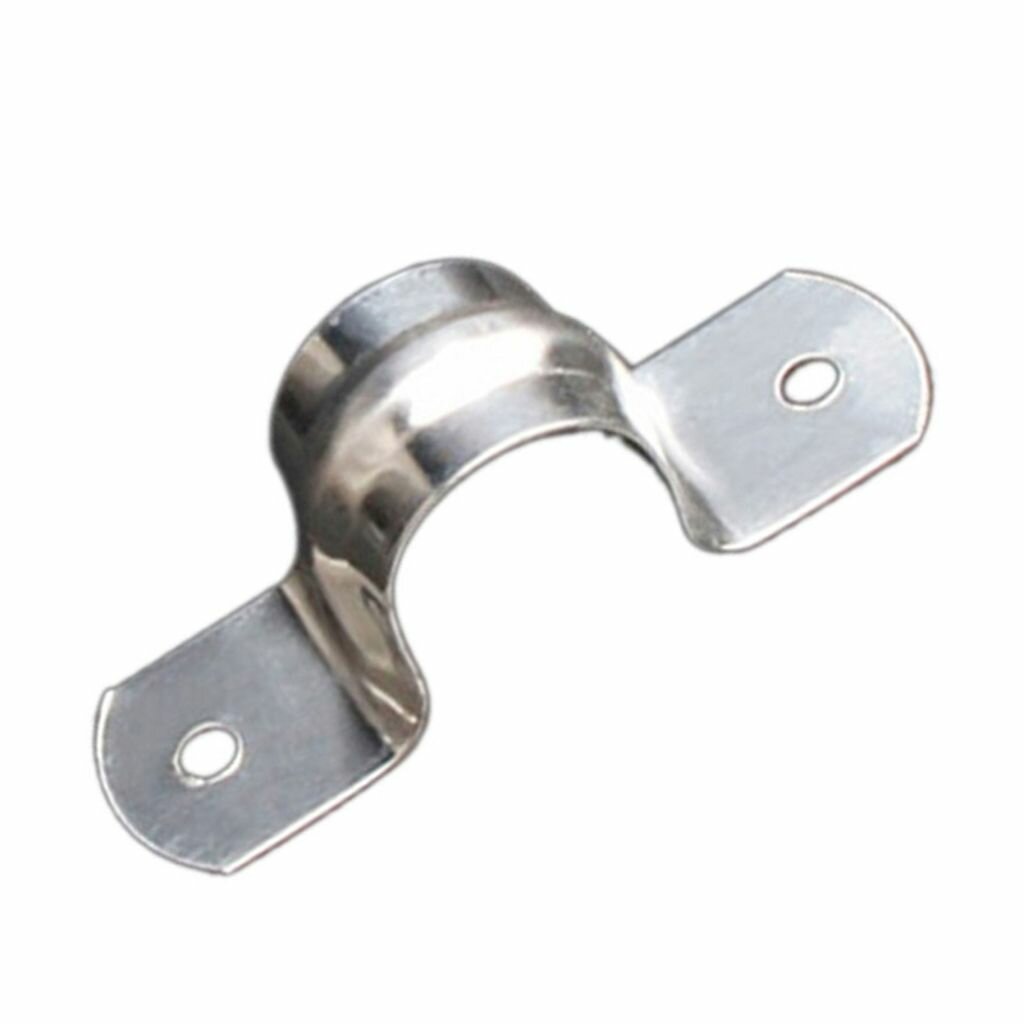 Хомут для труб с двумя отверстиями