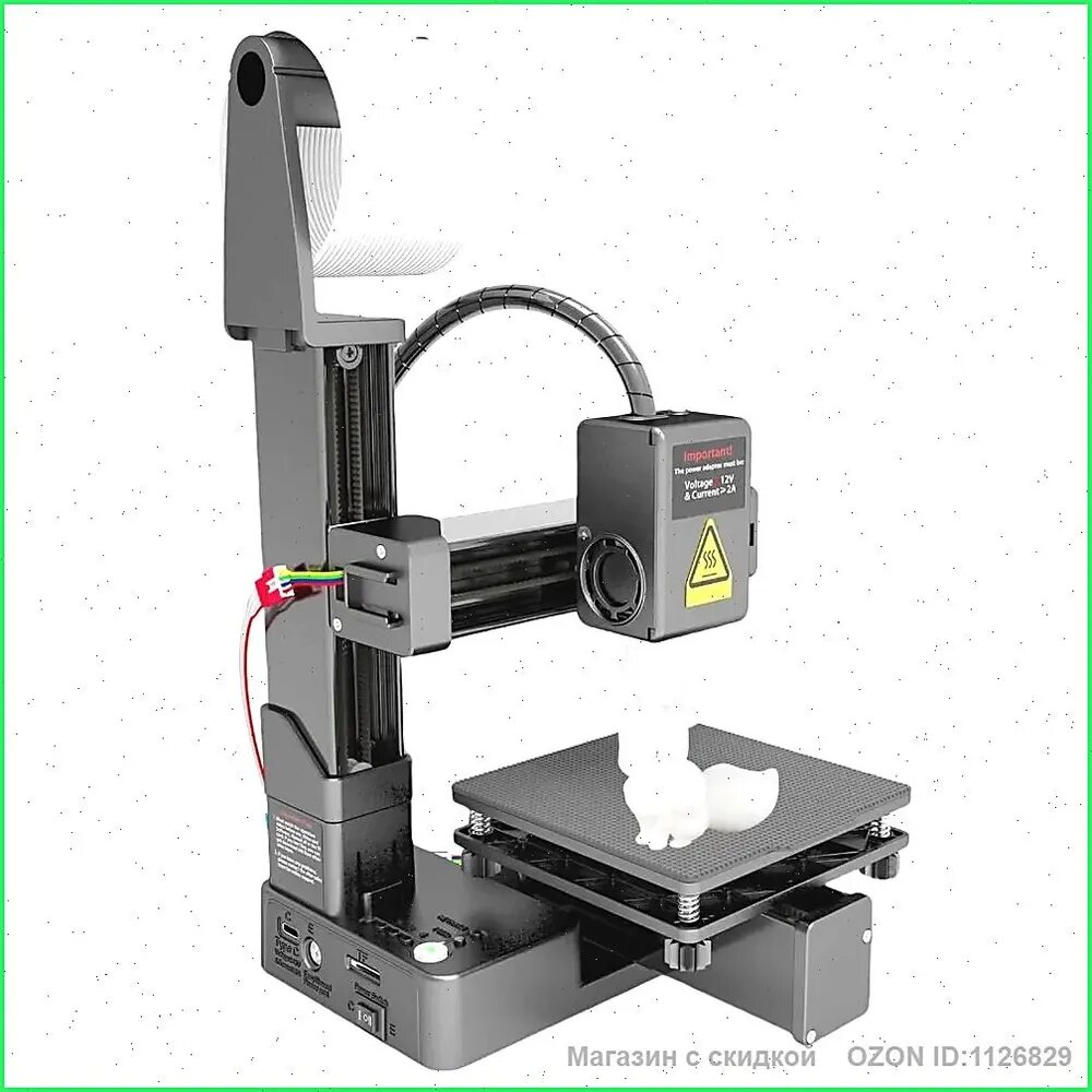 3D-принтер K10 для начинающих, Черный, настольный, для дома/DIY, FDM/FFF/PJP