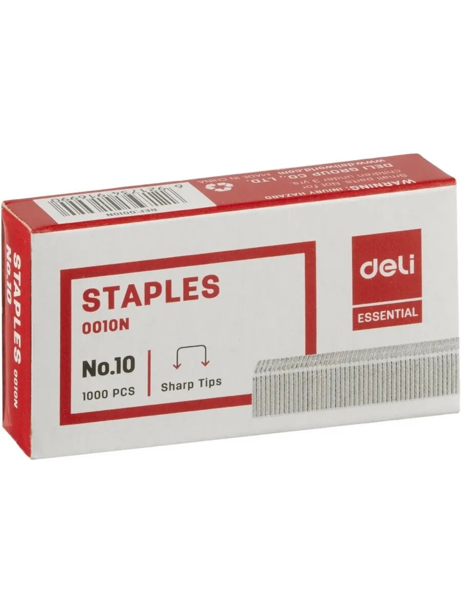 Степлерные скобы №10, оцинкованные, 1000 шт.