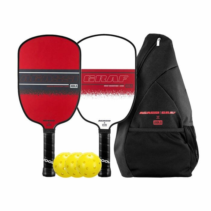 DECATHLON набор для пиклбола JOOLA Agassi/Graf Champion, черный/черный/белый