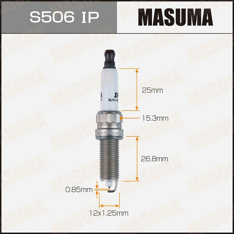 Свеча зажигания MASUMA S506IP Iridium+Platinum Ilzkbr7B8Dg 95770