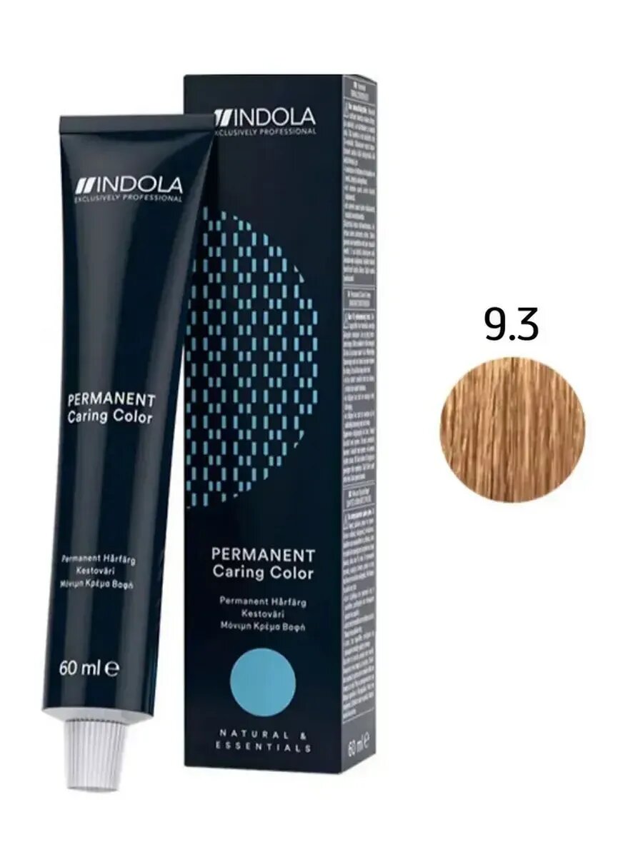 Indola Natural Essentials 9.3 Стойкая крем-краска для волос 60мл