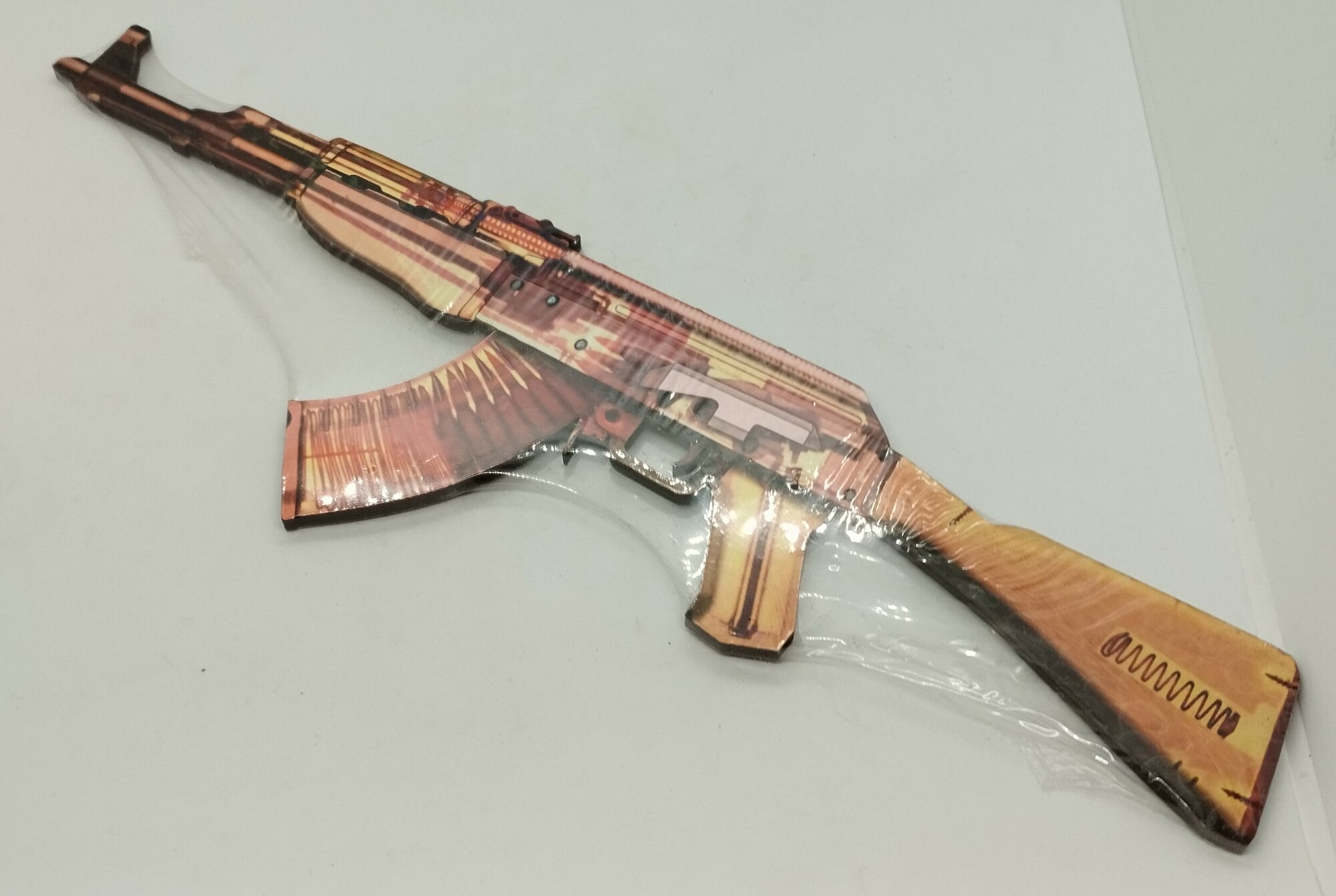 Игрушка автомат деревянный, светло-коричневый, 40 см
